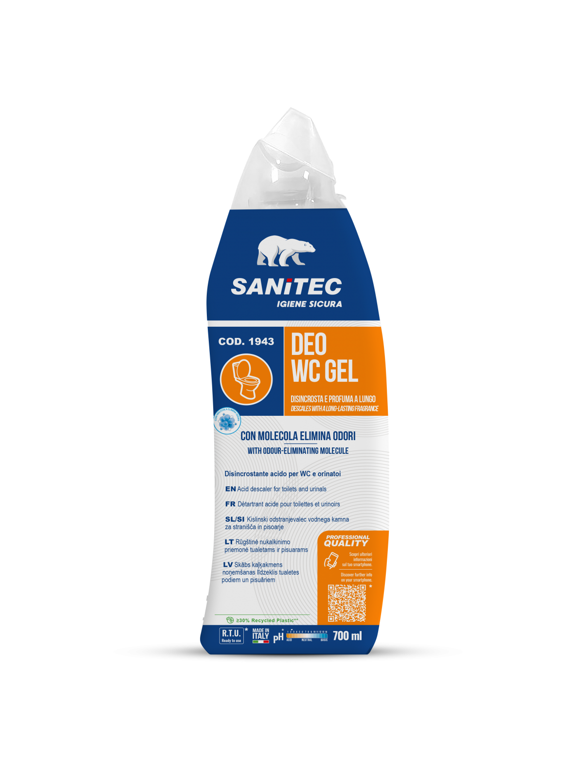 Detergente profumato per Wc Sanitec Deo Wc Gel – Pestalia