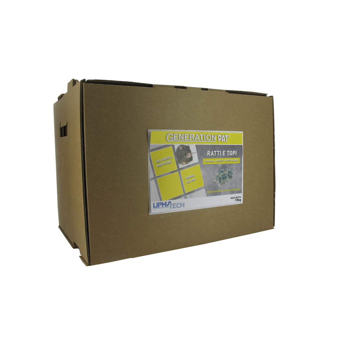 Rodenticide bait for mice and rats Copyr Generation Pat 15 kg – Pestalia